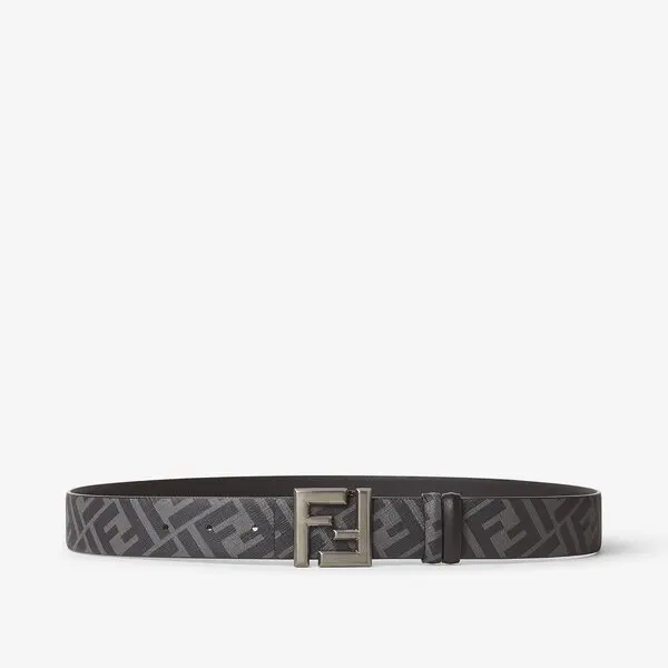Fendi Squared Ff Belt - Black