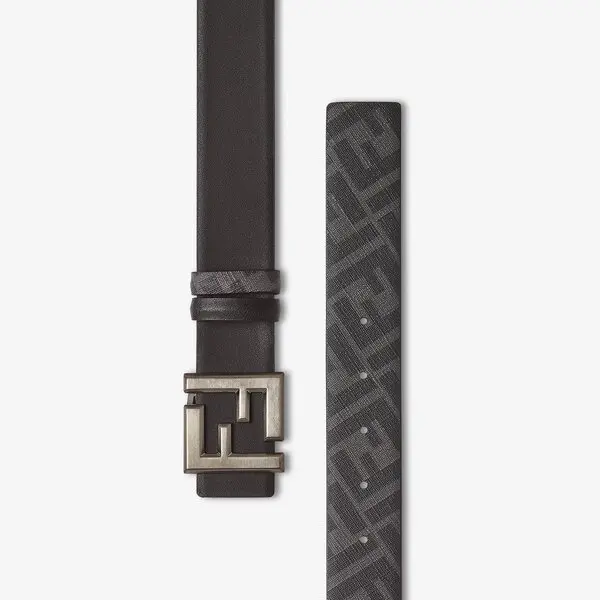 Fendi Squared Ff Belt - Black