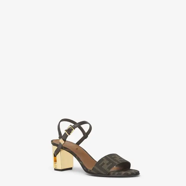 Fendi Delfina Sandals - Brown