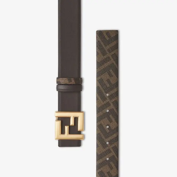 Fendi Squared Ff Belt - Brown