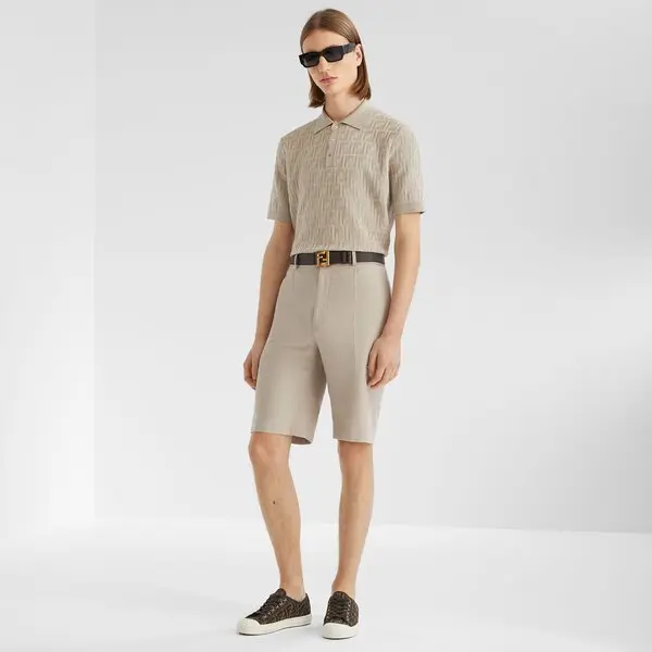 Fendi Squared Ff Belt - Brown