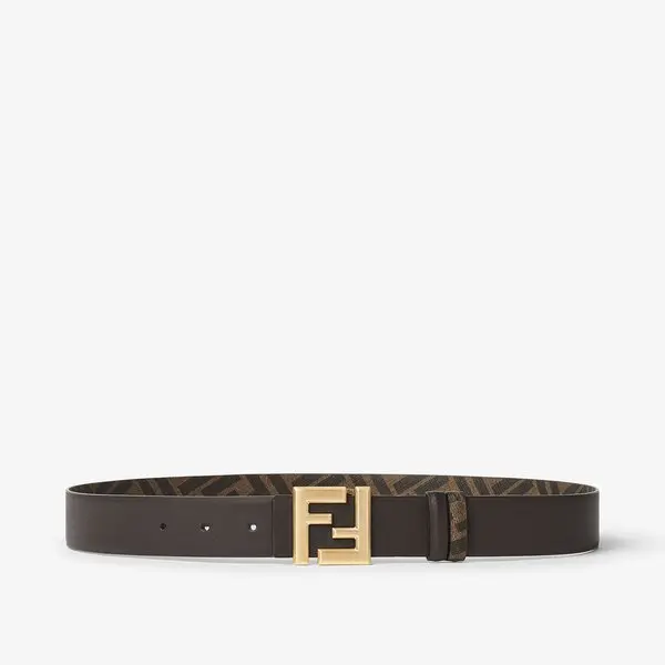 Fendi Squared Ff Belt - Brown