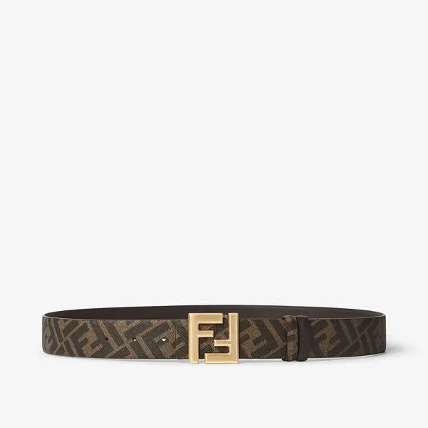 Fendi Squared Ff Belt - Brown