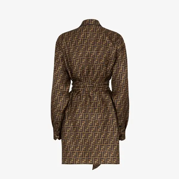 Fendi Ff Motif Twill Shirtdress