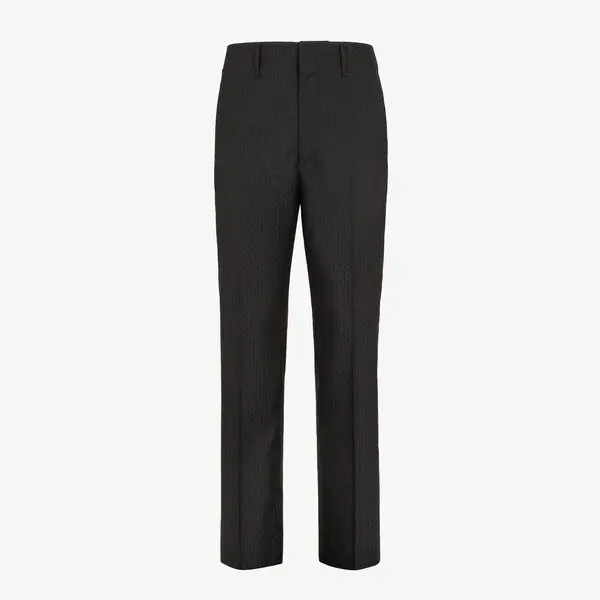 Fendi Tailored Straight-cut Trousers - Black