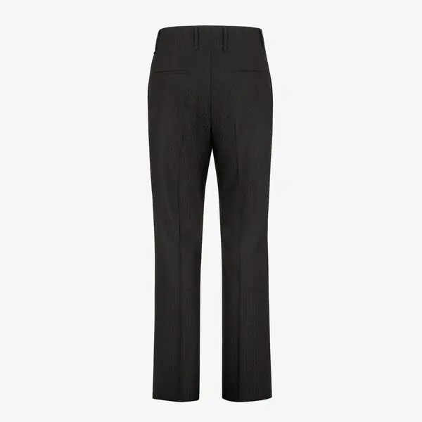 Fendi Tailored Straight-cut Trousers - Black