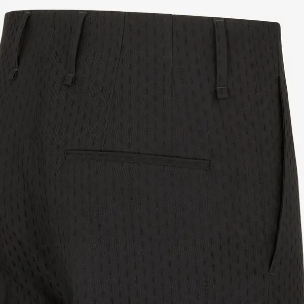 Fendi Tailored Straight-cut Trousers - Black