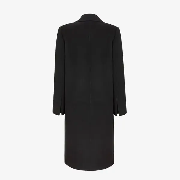 Fendi Midi Wool Double Fabric Coat