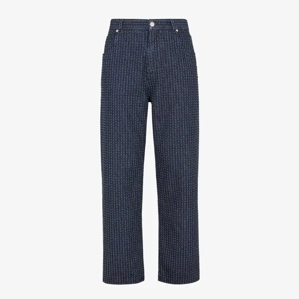 Fendi Five-pocket Long Jeans - Blue