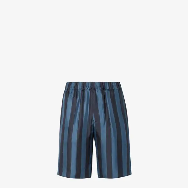 Fendi Striped Silk Bermuda Shorts