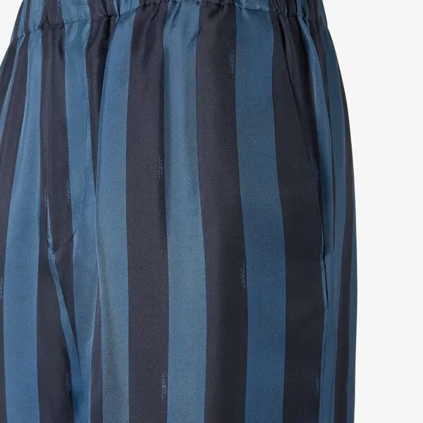 Fendi Striped Silk Bermuda Shorts