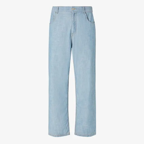 Fendi Straight Leg Jeans - Light Blue