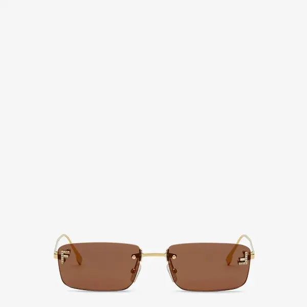 Fendi First Crystal Sunglasses - Brown