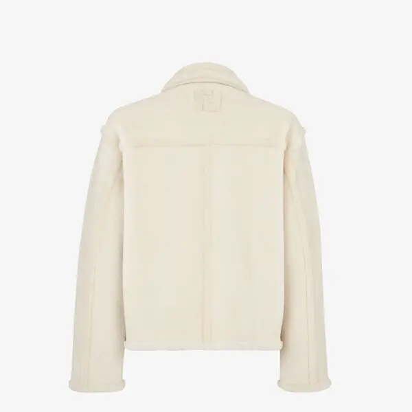 Fendi Shearling Blouson - White