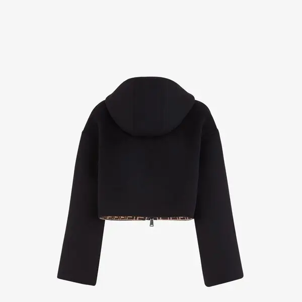 Fendi Reversible Cropped Jacket - Black