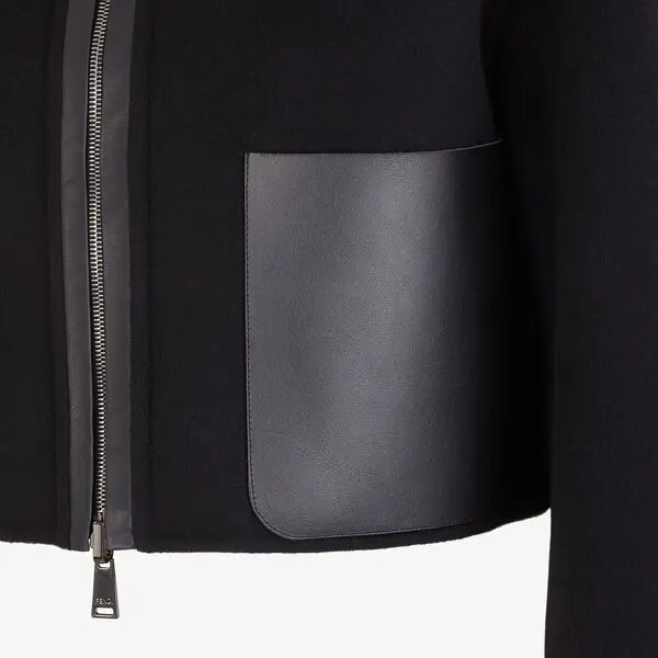 Fendi Reversible Cropped Jacket - Black