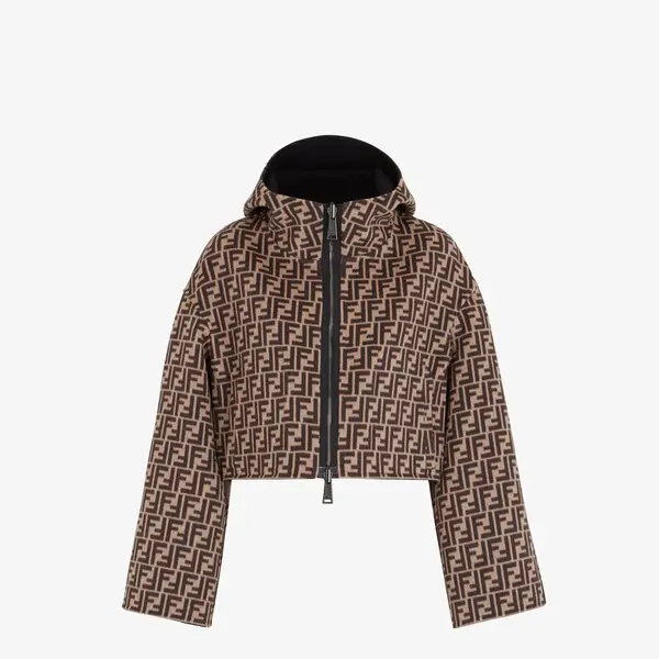 Fendi Reversible Cropped Jacket - Black
