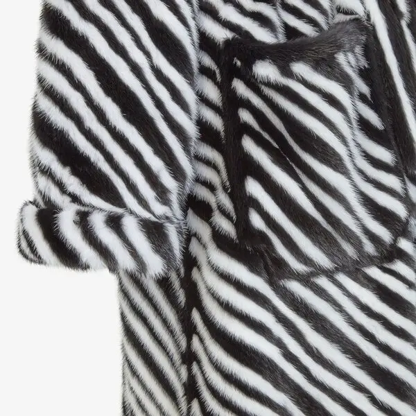 Fendi Robe-style Mink Coat