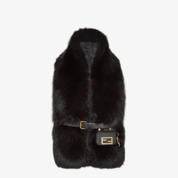 Fendi Maxi Stole - Black