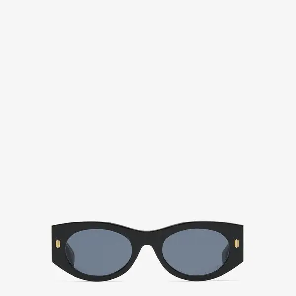 Fendi Roma Oval Sunglasses - Black