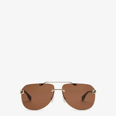 Fendi Sky Aviator Sunglasses - Brown