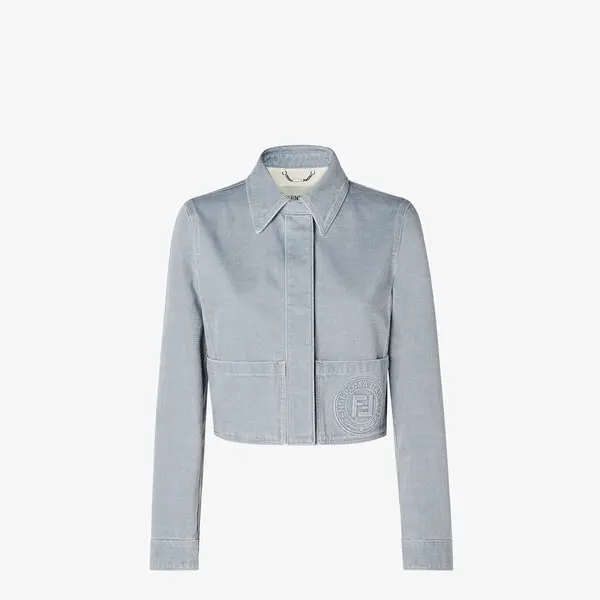 Fendi Denim Crop Jacket