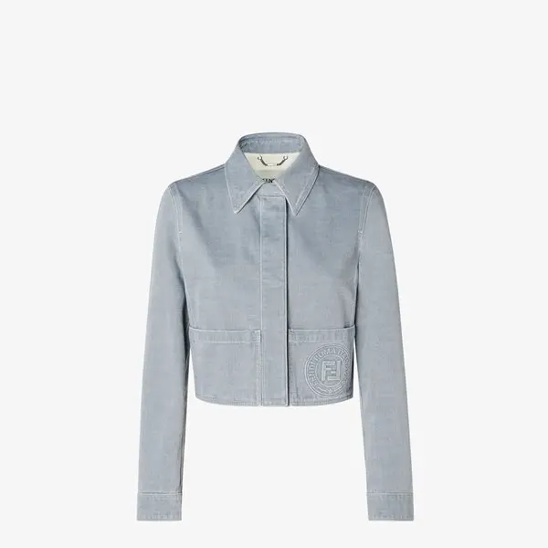 Fendi Denim Crop Jacket