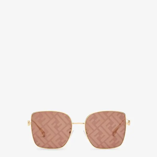 Fendi Baguette Square Frame Sunglasses - Brown
