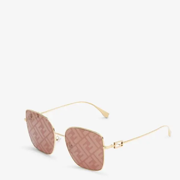 Fendi Baguette Square Frame Sunglasses - Brown