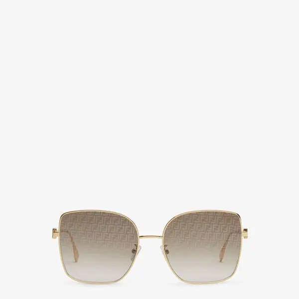 Fendi Baguette Square Frame Sunglasses - Green