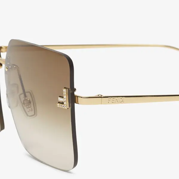 Fendi First Crystal Sunglasses - Brown