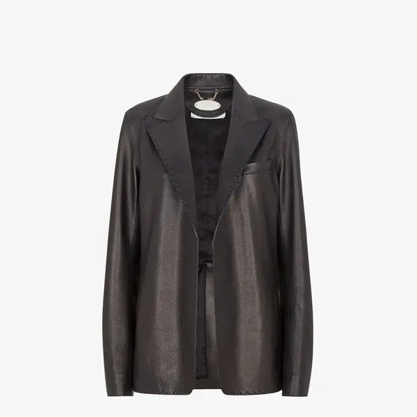 Fendi Hammered Leather Jacket