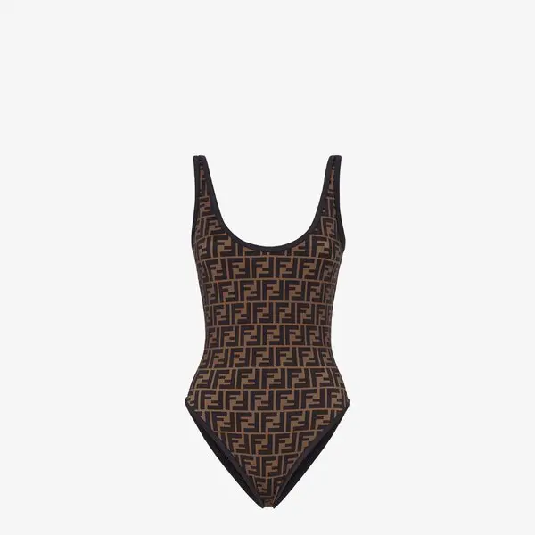 Fendi Reversible Swimsuit - Brown