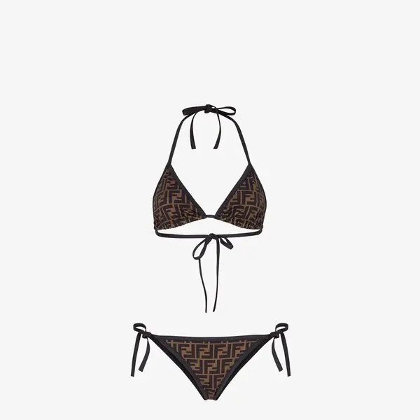 Fendi Two-piece Bikini Set - Brown