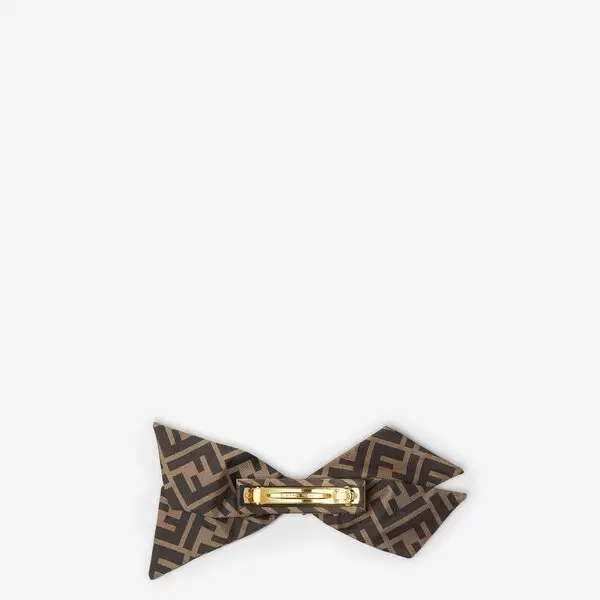 Fendi Ff Motif Silk Twill Hair Clip