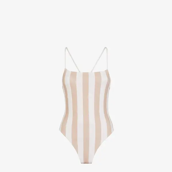 Fendi One-piece Swimsuit - Beige