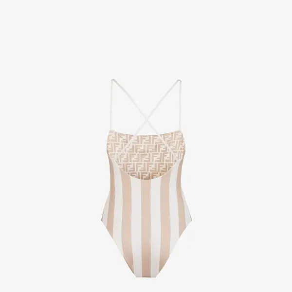 Fendi One-piece Swimsuit - Beige