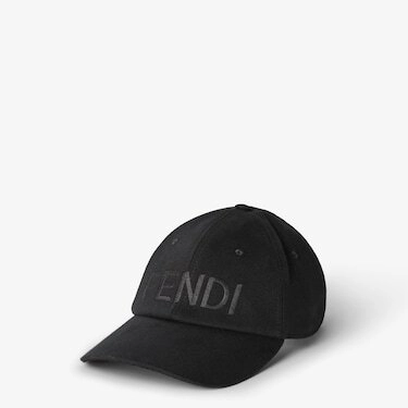Fendi Cotton Canvas Baseball Cap - Black
