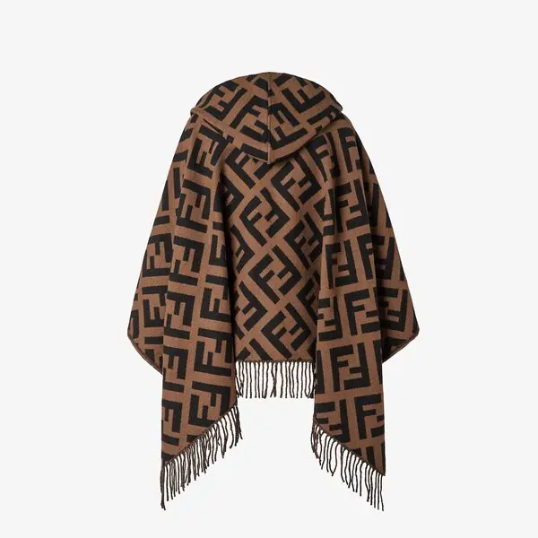 Fendi Ff Cashmere Poncho