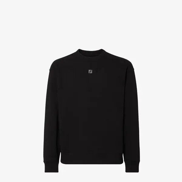 Fendi Long-sleeved Crew-neck Sweatshirt - Black