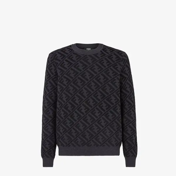 Fendi Jacquard Ff Motif Jumper