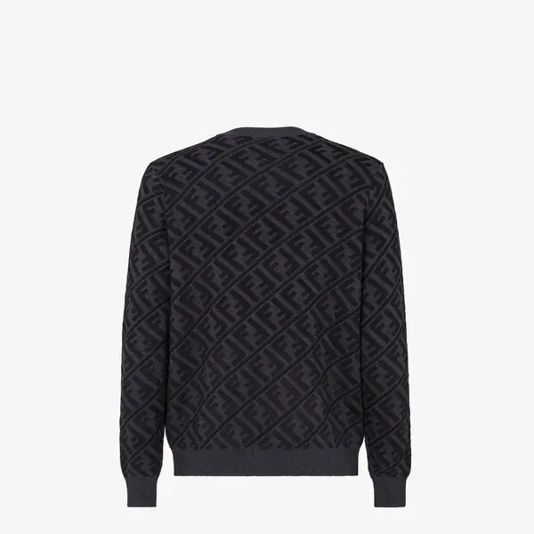 Fendi Jacquard Ff Motif Jumper