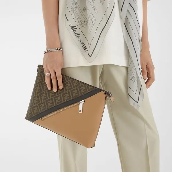 Fendi Palladium-finish Metal Chain Link Bracelet