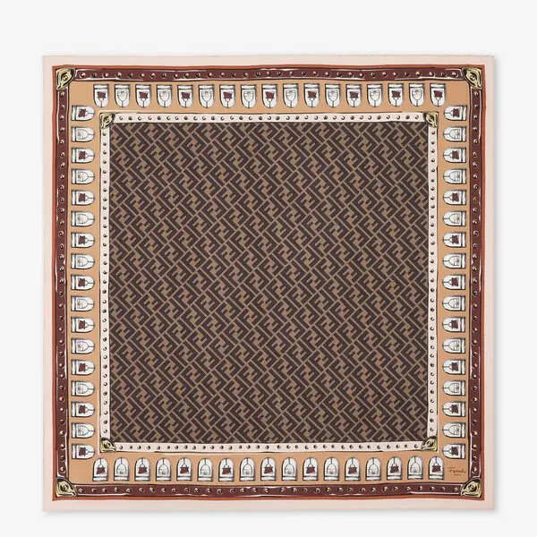 Fendi Ff Foulard - Brown