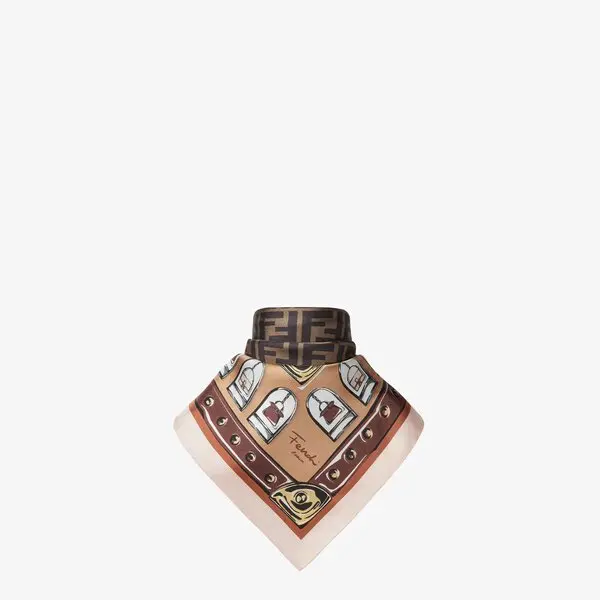 Fendi Ff Foulard - Brown