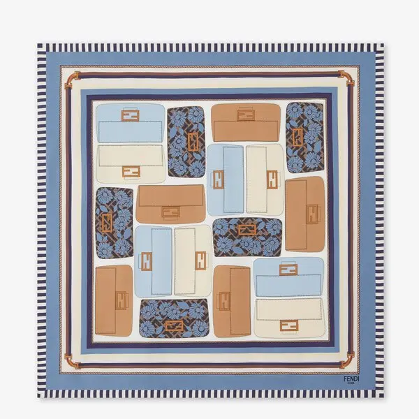 Fendi Ff Foulard - Light Blue
