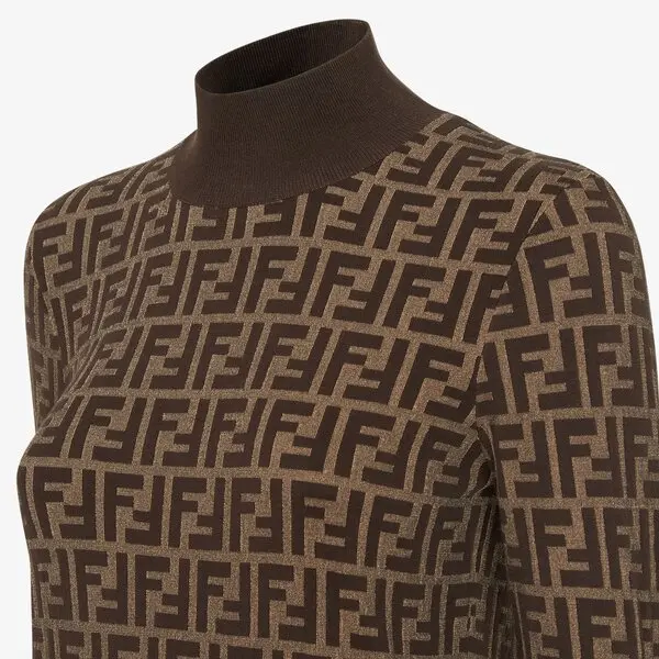 Fendi Jacquard Cotton Knit Jumper