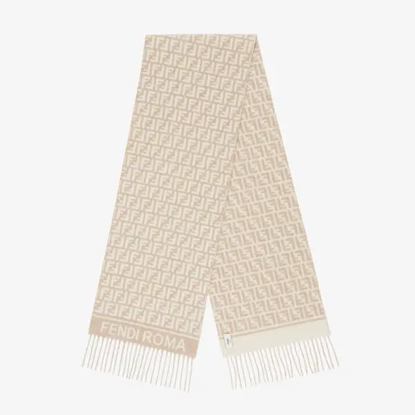 Fendi Ff Scarf - Beige