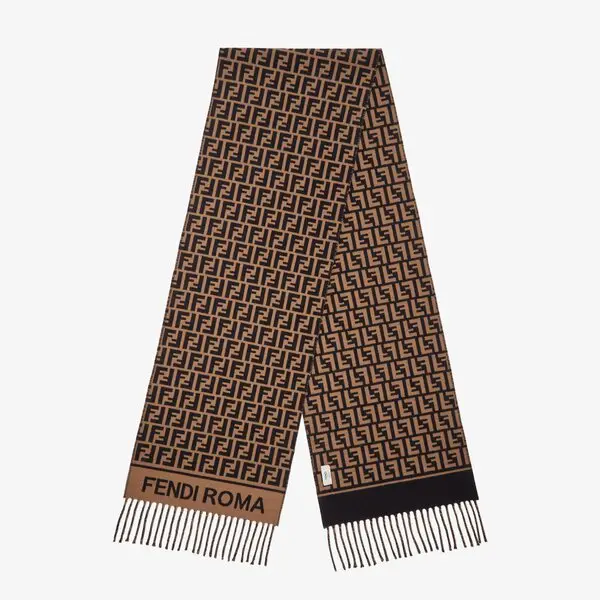 Fendi Ff Scarf - Brown
