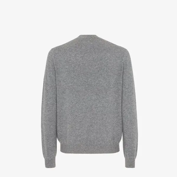 Fendi Regular-fit Crew-neck Pullover With Embossed Ff Logo